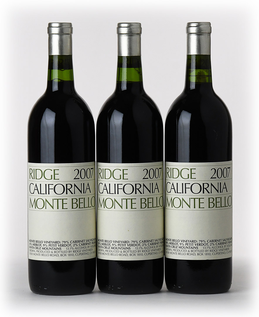 2007 Ridge Vineyards "Monte Bello" Santa Cruz Mountains Cabernet ...