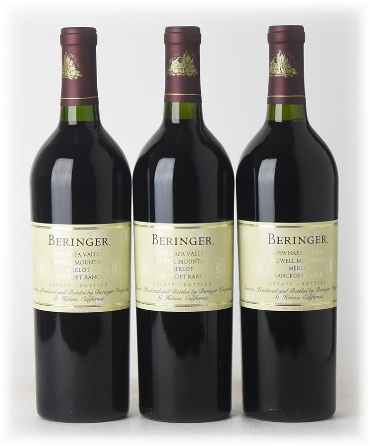 1995 Beringer "Bancroft Ranch" Howell Mountain Merlot - K&L Wine Merchants