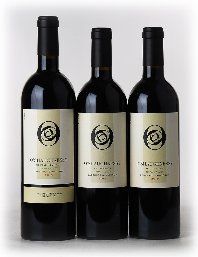 2016 & 2018 O'Shaughnessy Napa Valley Cabernet Sauvignon Tasting Lot ...