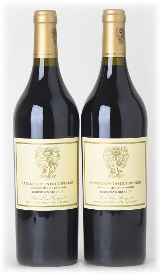 2016 Kapcsandy "Roberta’s Reserve - State Lane Vineyard" Napa Valley ...