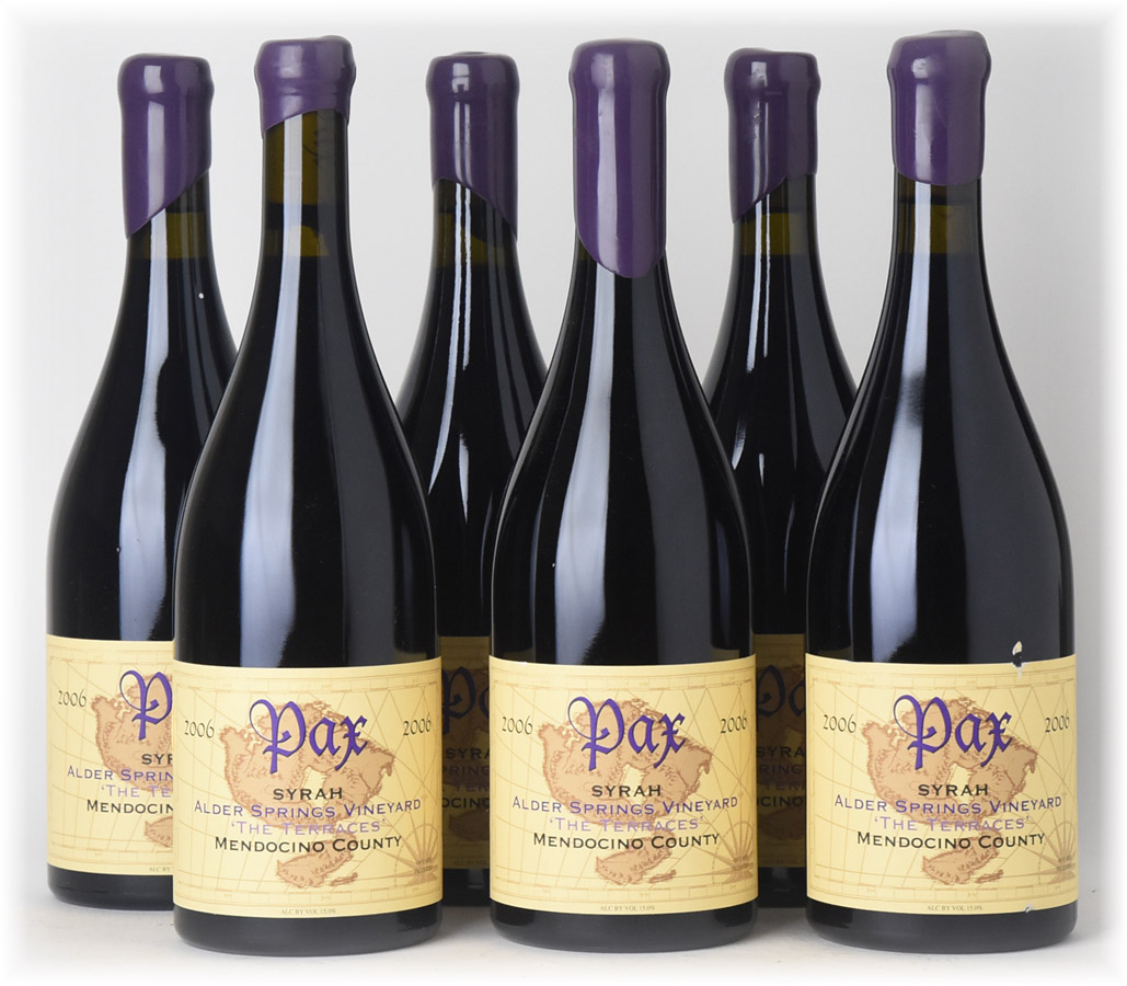 2006 Pax "Alder Springs Vineyard - The Terraces" Mendocino County Syrah ...