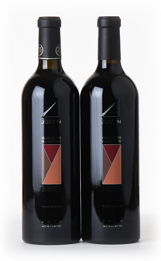 2019-2020 Justin "Isosceles Reserve" Paso Robles Bordeaux Blend ...